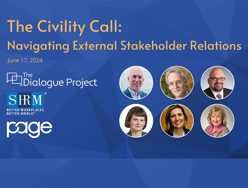 The Civility Call: Navigating External Stakeholder Relations During ...
